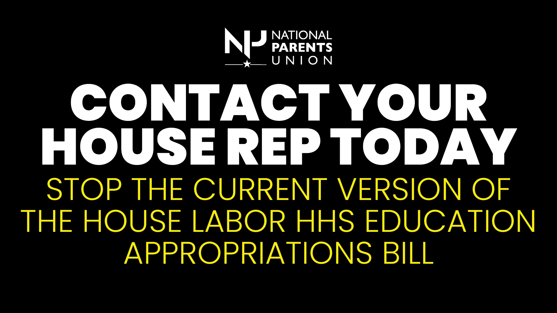 Reject the Labor-HHS-Education Appropriations Bill - National Parents Union