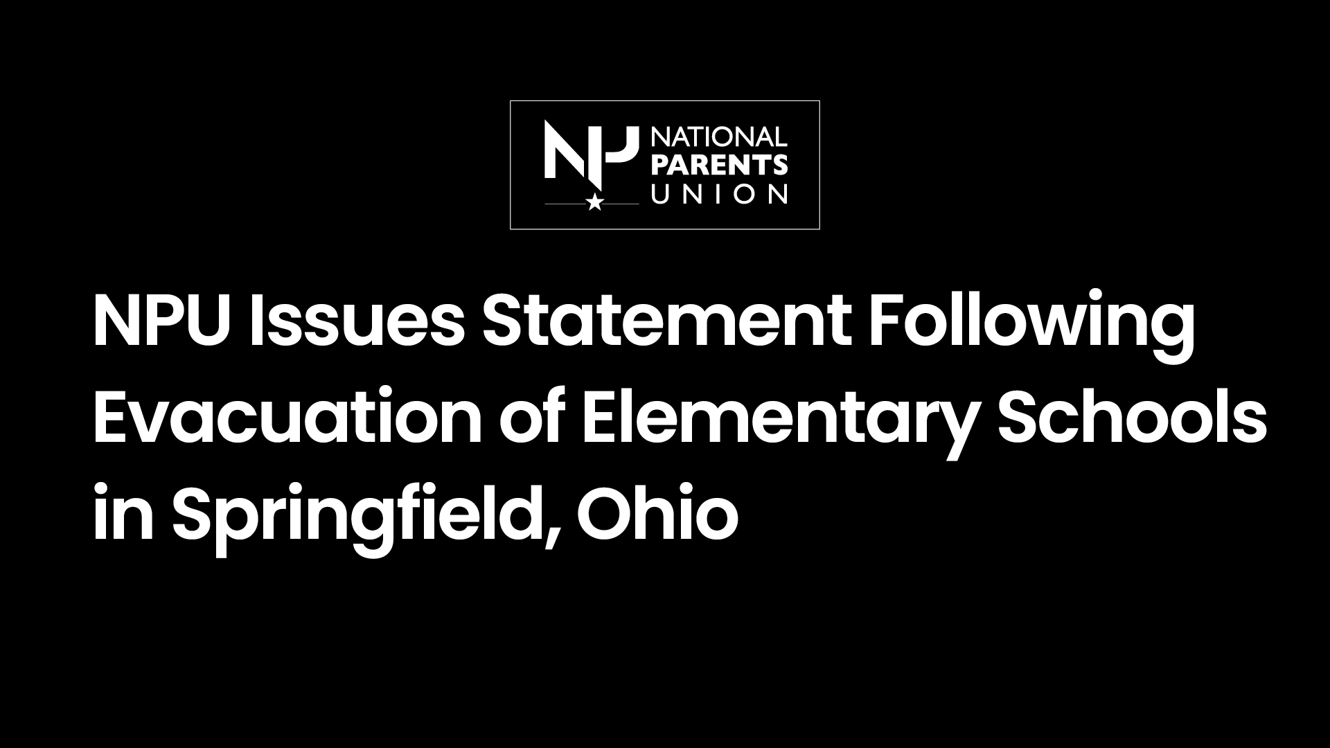 NPU Issues Statement Following evacuation of elementary schools in ...